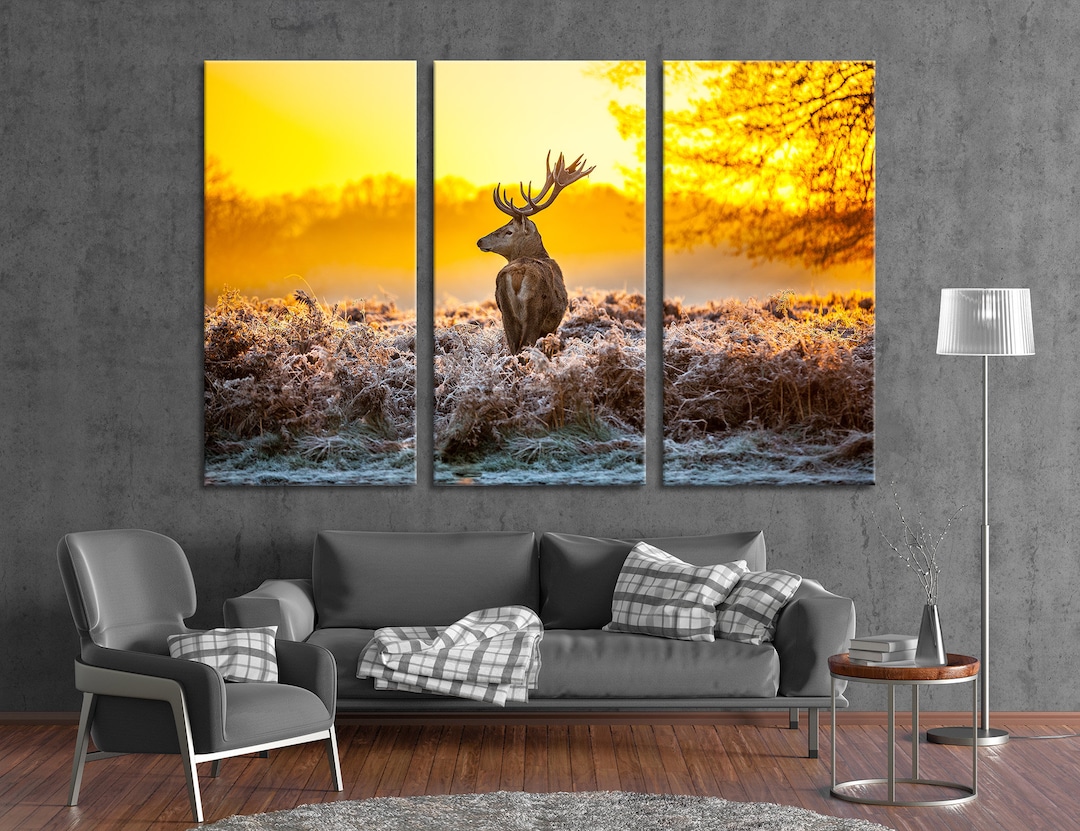Red Deer Canvas Deer Poster Deer Print Deer Photo Deer Wall Art Deer ...