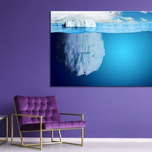 Iceberg Wall Art Iceberg Wall Decor Iceberg Canvas Iceberg Print ...