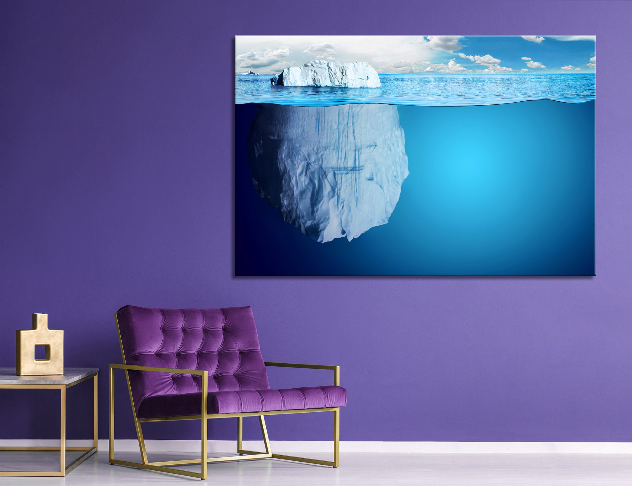 Iceberg Wall Art Iceberg Wall Decor Iceberg Canvas Iceberg Print ...