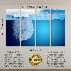 Iceberg Wall Art Iceberg Wall Decor Iceberg Canvas Iceberg Print ...