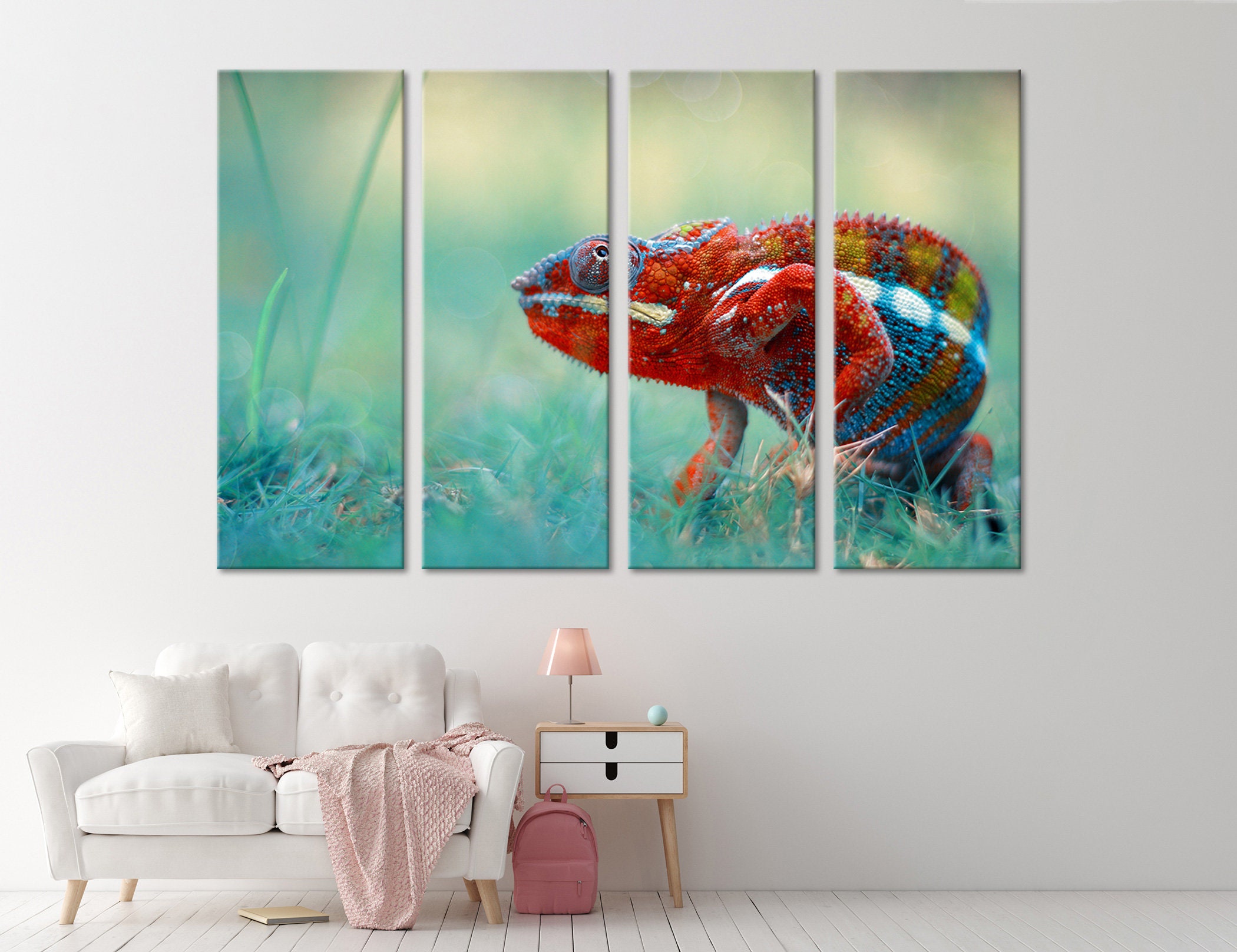 Chameleon Wall Art Chameleon Wall Decor Chameleon Print on | Etsy