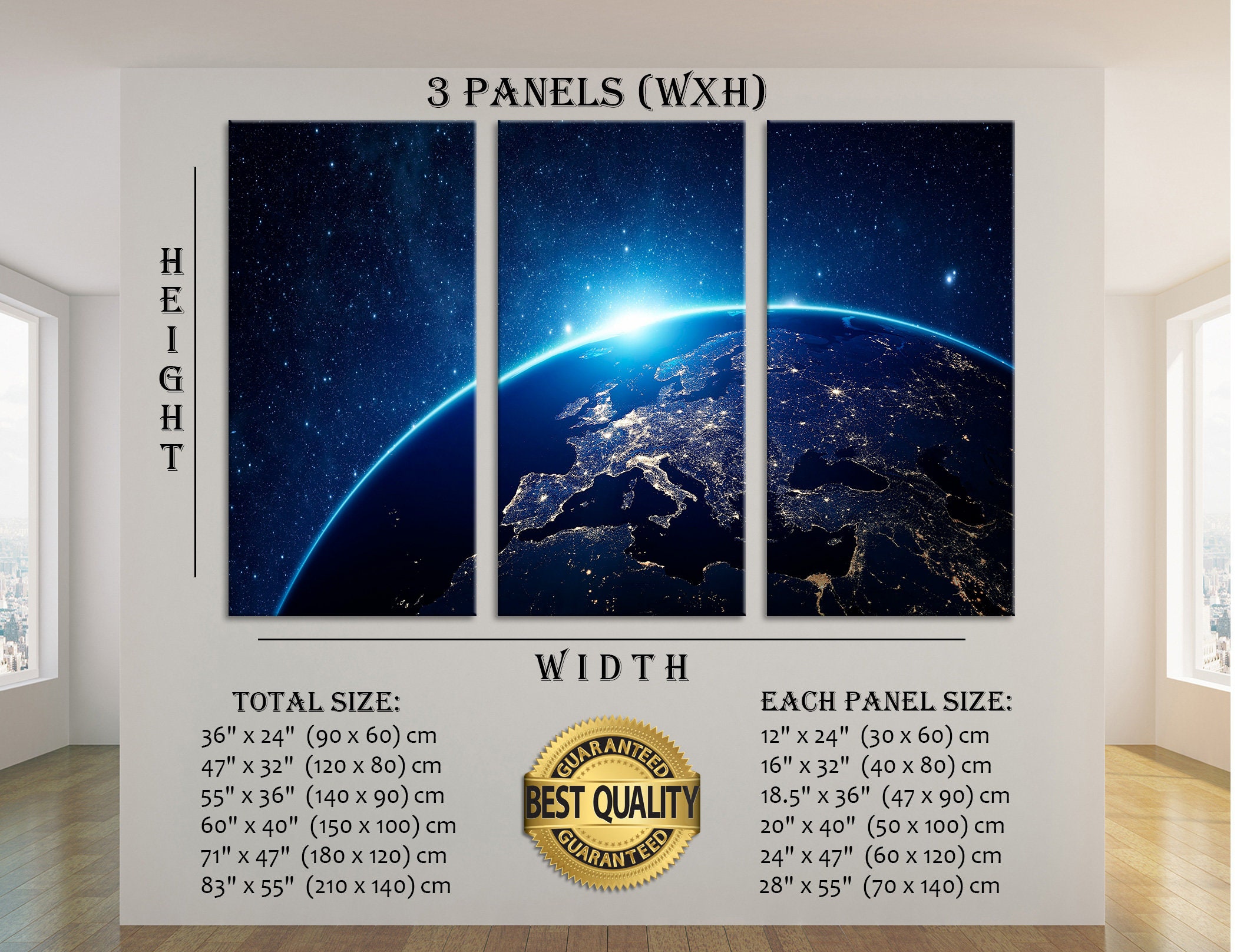 Earth Canvas Earth Poster Earth Prints Planet Wall Art Solar | Etsy