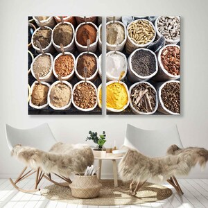 Colorful Spice Large Canvas Print - Spice Wall Art for Kitchen and ...