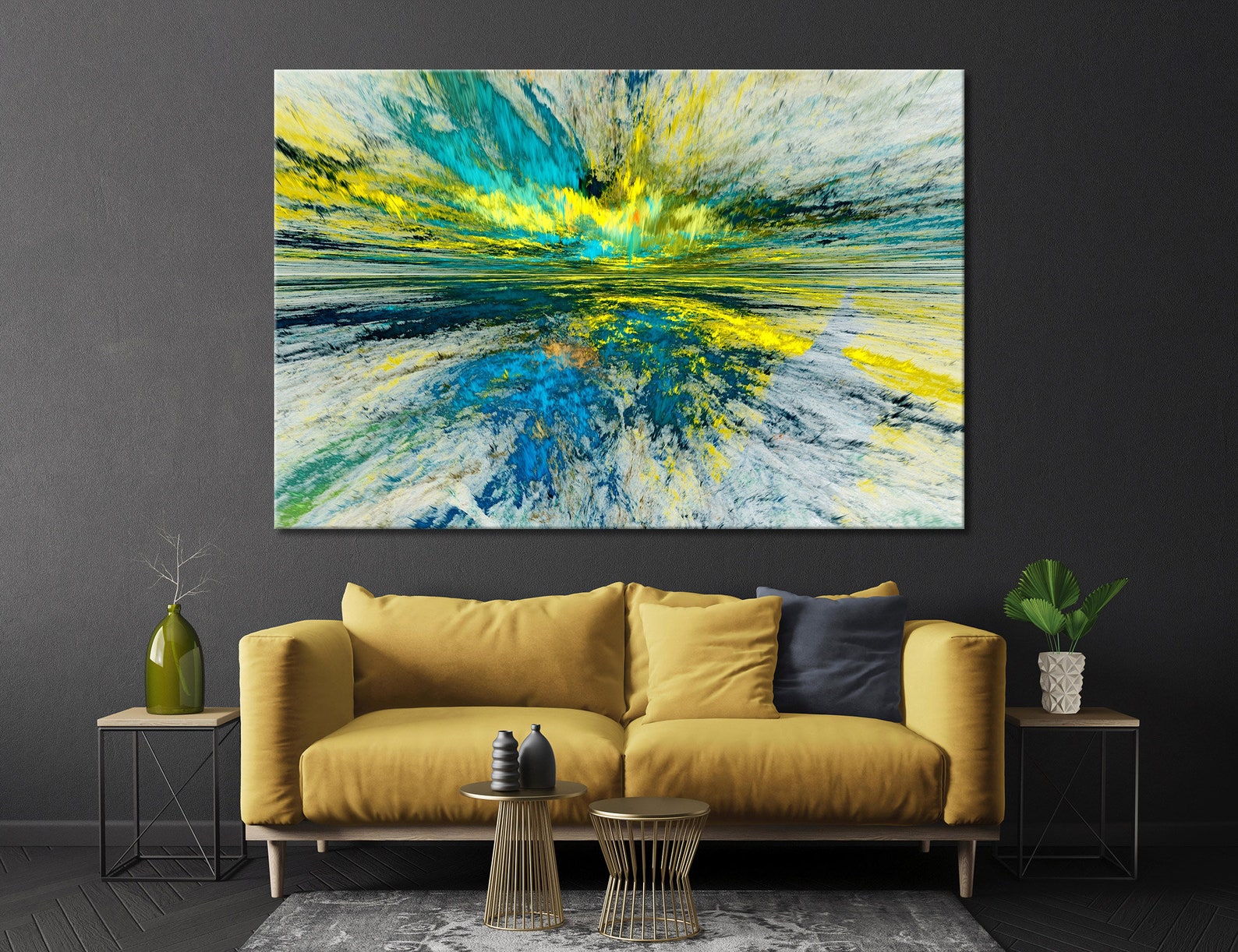 Oversized Abstract Wall Art Extra Large Modern Decor Large | Etsy