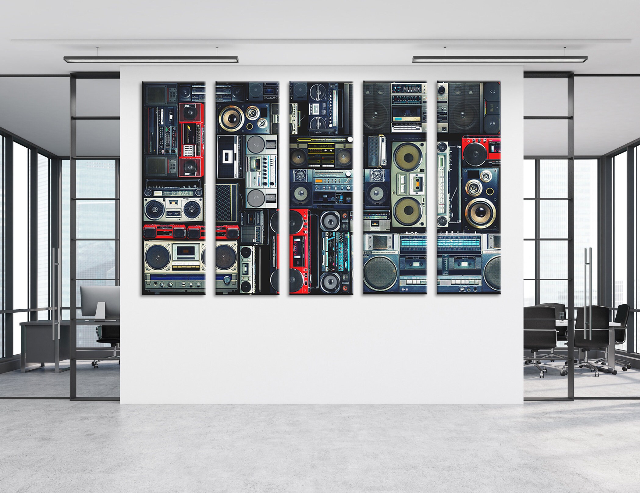 Retro Boombox Large Canvas Print Vintage Wall Art Boombox Wall | Etsy