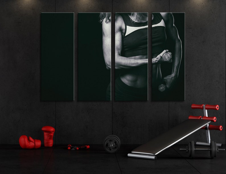 Female Fitness Art Beautiful Body Art Female Fitness Wall Art - Etsy