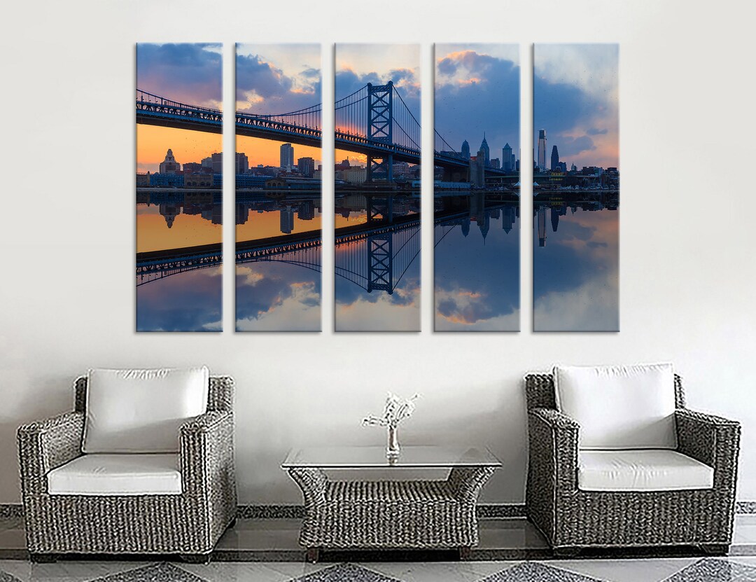 Ben Franklin Bridge Print Ben Franklin Bridge Canvas Ben - Etsy