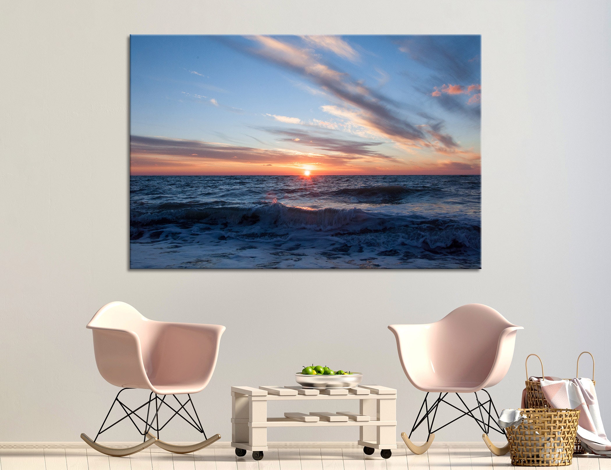 Sunset Storm Wall Art Storm Canvas Set Storm Decor Storm Home - Etsy