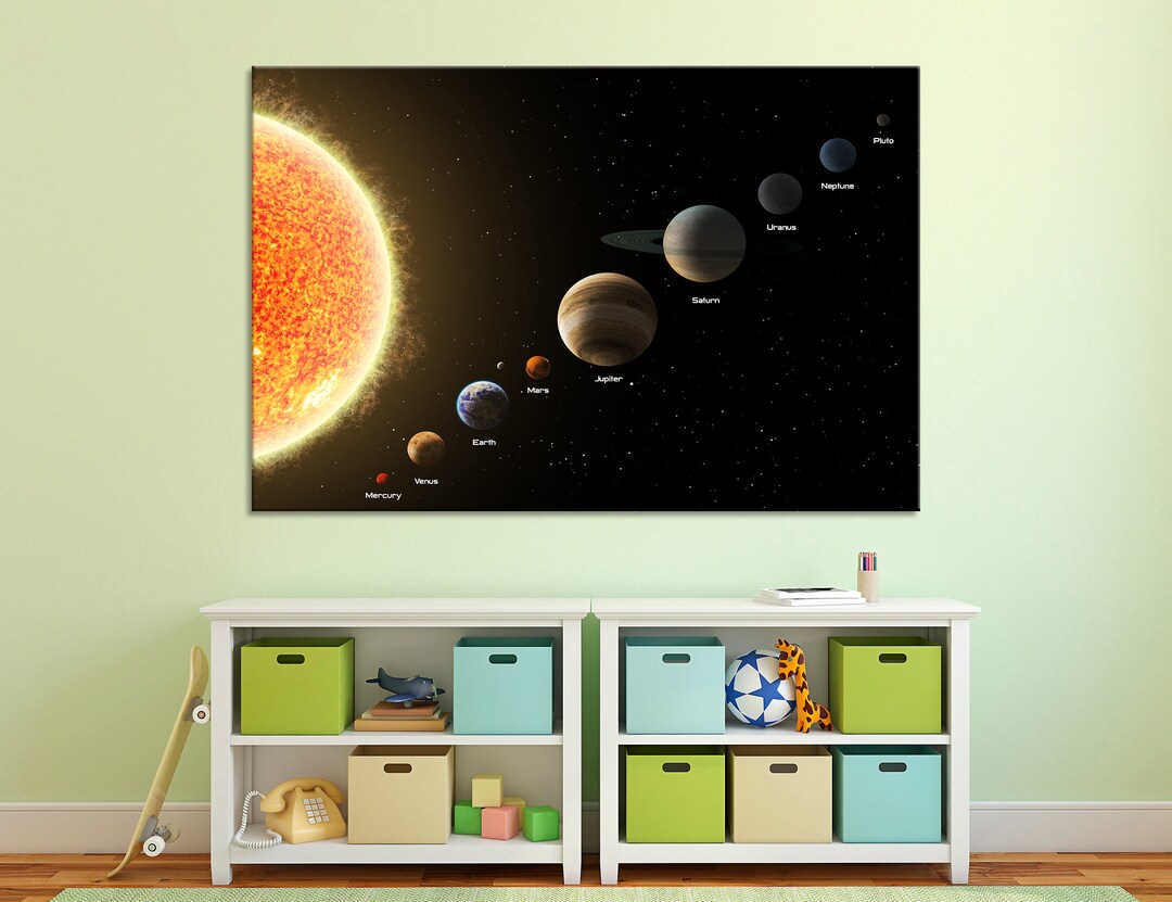 Planetary Galaxy Canvas Print, Stunning Universe Art Print, Celestial ...