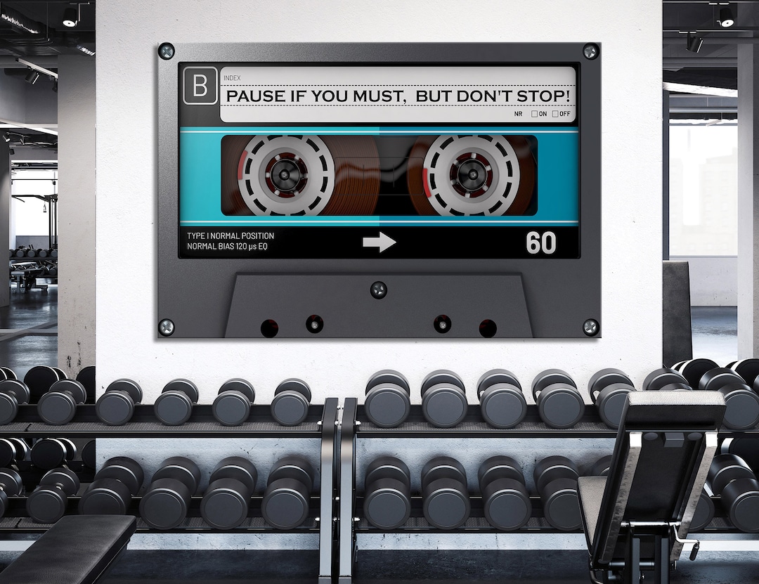 Pause If You Must but Don't Stop, Motivation Canvas Print, Audio ...