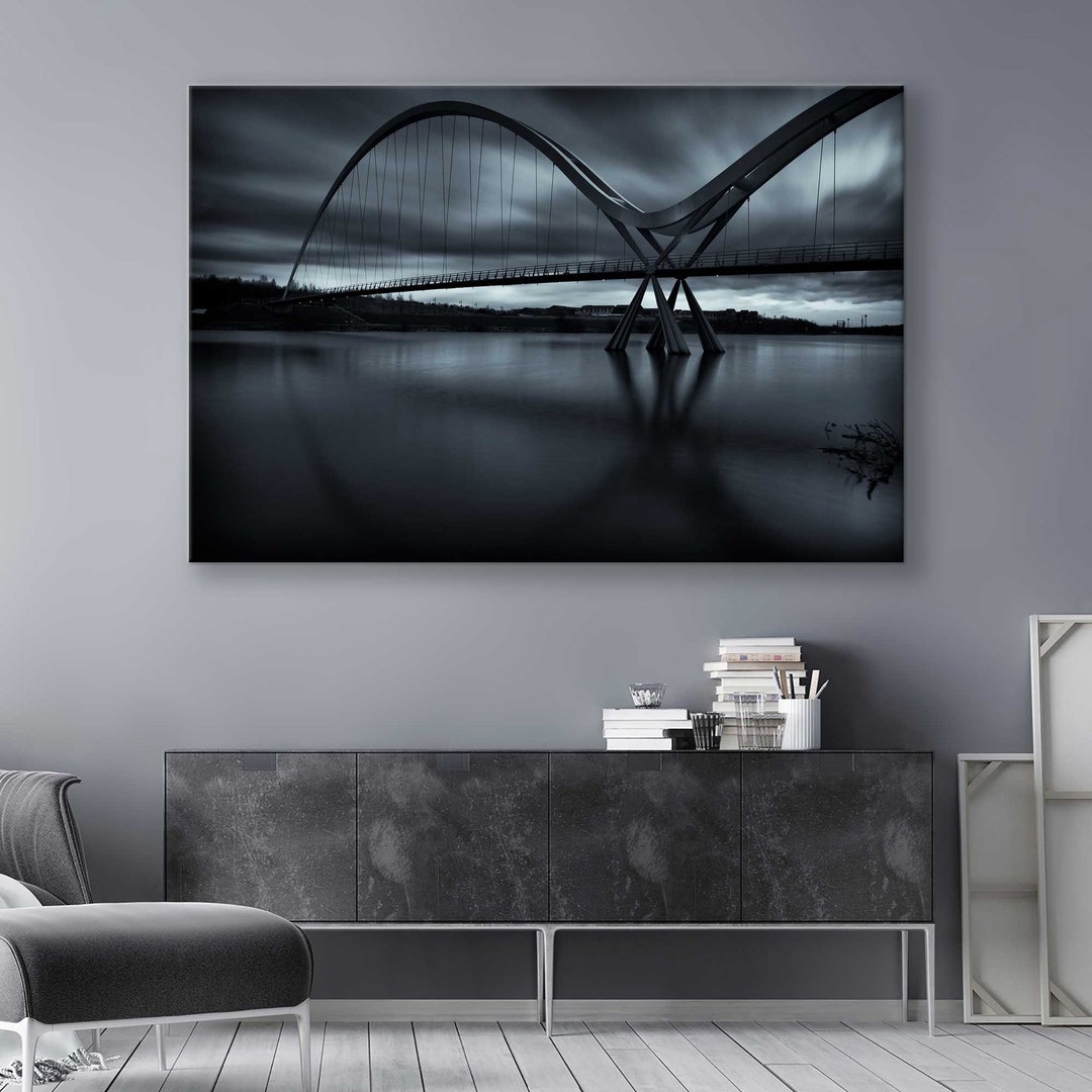 Stockton-on-tees UK, Infinity Bridge Canvas Print - Capturing Urban ...