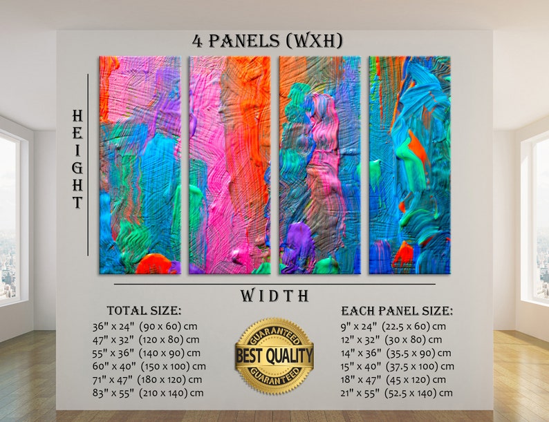 Colorful Wall Art Colorful Wall Decor Modern Wall Art Modern - Etsy