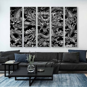 Intricate Dragon Wall Art: A Majestic Symbol of Chinese Mythology and ...