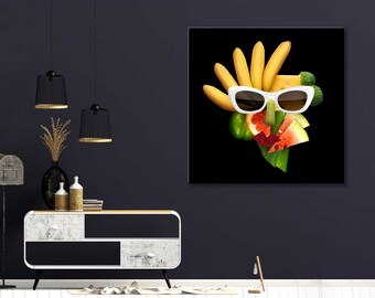 Cubism Food Art - Etsy