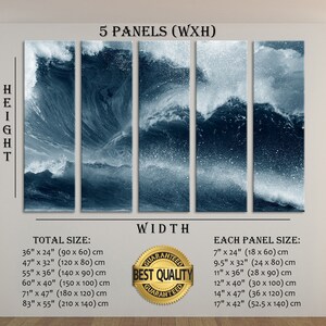 Storm Waves Storm Canvas Blue Water Canvas Print Art Ocean Waves Ocean ...