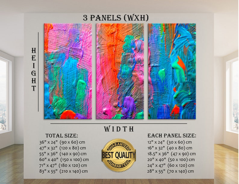 Colorful Wall Art Colorful Wall Decor Modern Wall Art Modern - Etsy