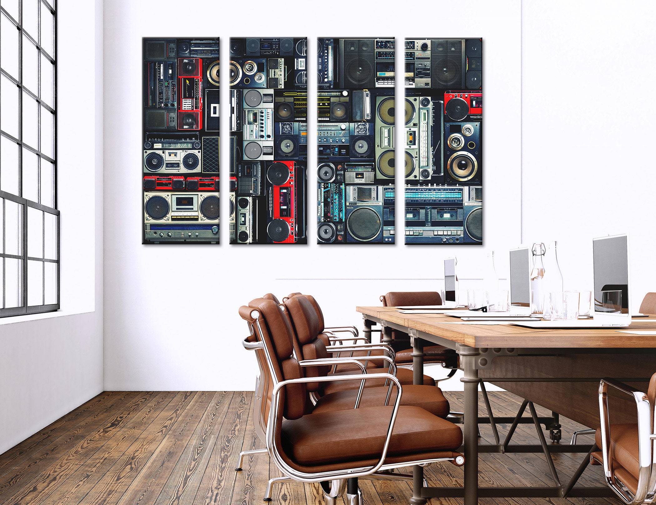 Retro Boombox Large Canvas Print Vintage Wall Art Boombox Wall | Etsy