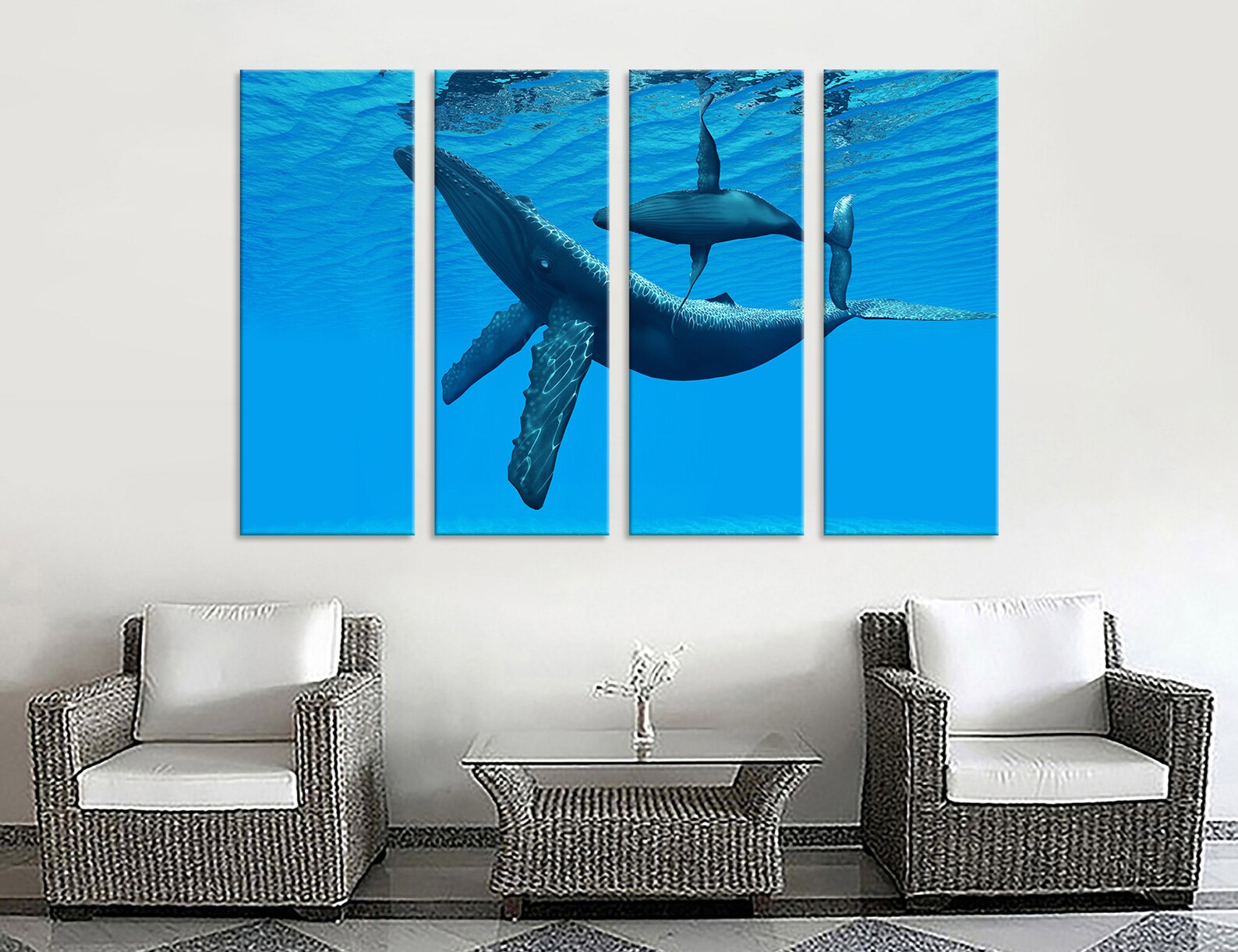 Whales Wall Art Whales Wall Decor Whales Canvas Whales Print | Etsy