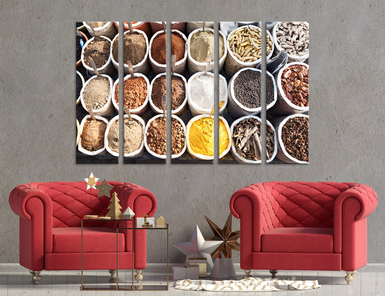Colorful Spice Large Canvas Print Spice Wall Art Spice Canvas | Etsy