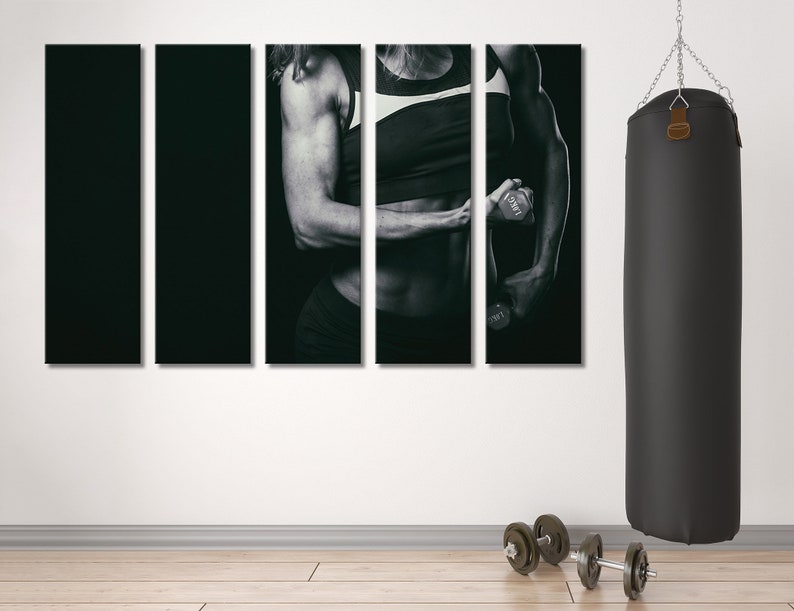 Female Fitness Art Beautiful Body Art Female Fitness Wall Art - Etsy