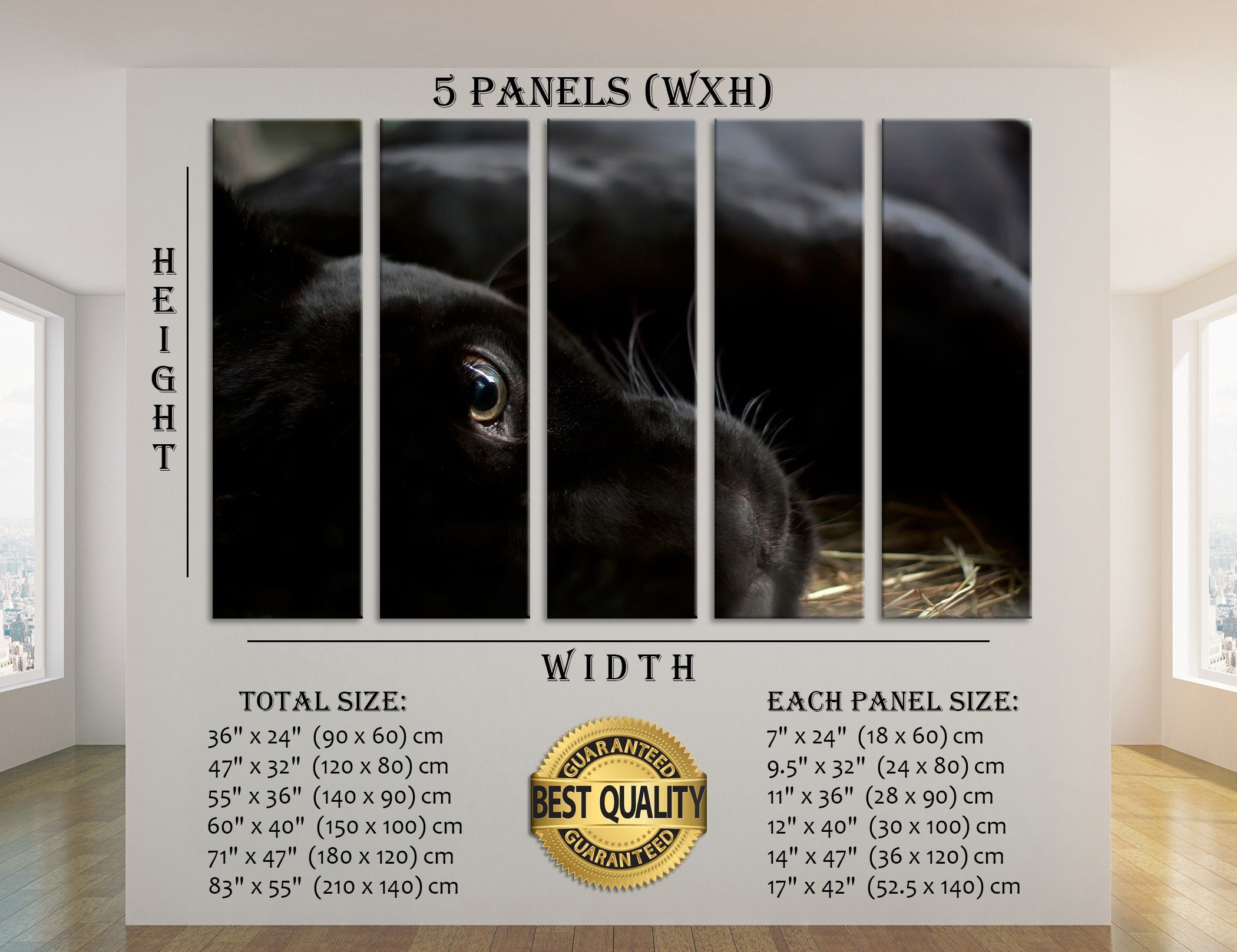 Black Panther Wall Art Panther Canvas Wall Art Panther Wall Decoration ...