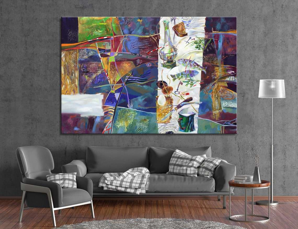 Oil Painting Still Life Wall Art Still Life Wall Decor | Etsy