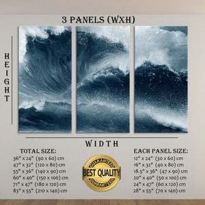 Storm Waves Storm Canvas Blue Water Canvas Print Art Ocean Waves Ocean ...