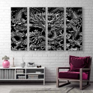 Intricate Dragon Wall Art: A Majestic Symbol of Chinese Mythology and ...