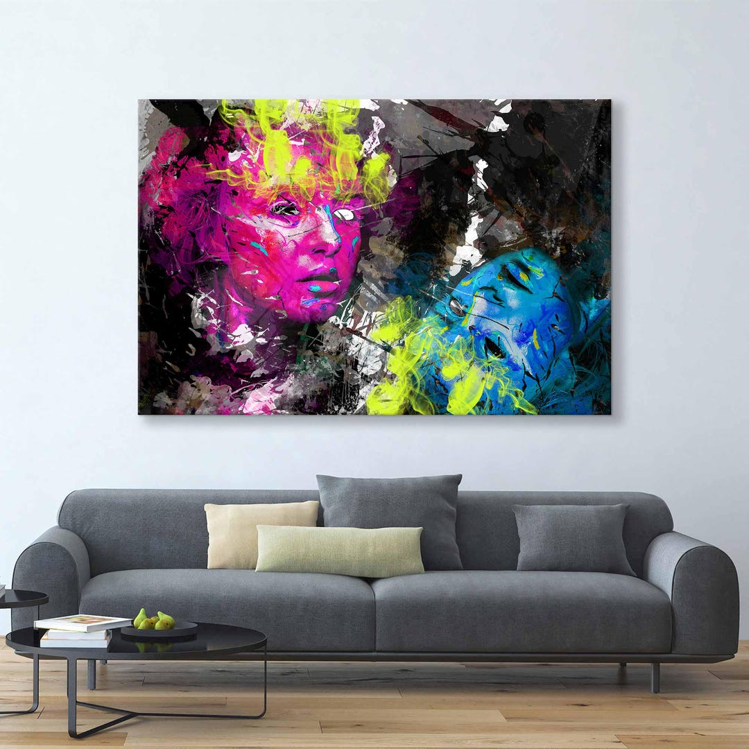 Abstract Acoustic Panel Canvas Print - Sound Absorbing Wall Decor ...