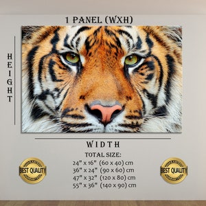 Tiger Canvas Tiger Print Tiger Poster Tiger Photo Wall Art Tiger Wall ...