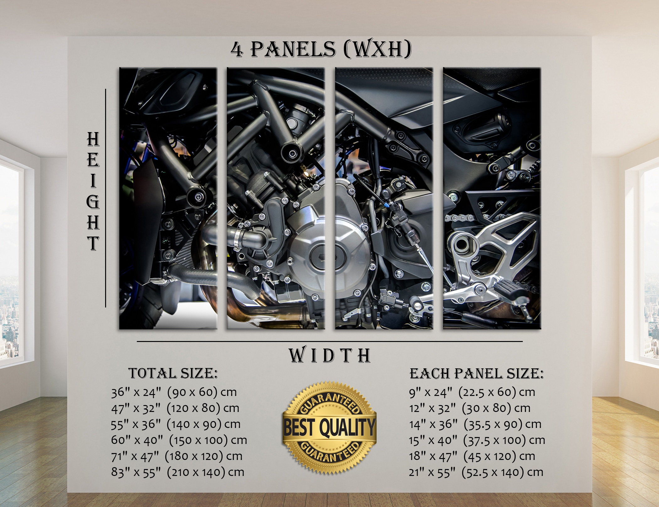 Modern Motorcycle Engine Wall Art Motorcycle Engine Wall Decor - Etsy UK