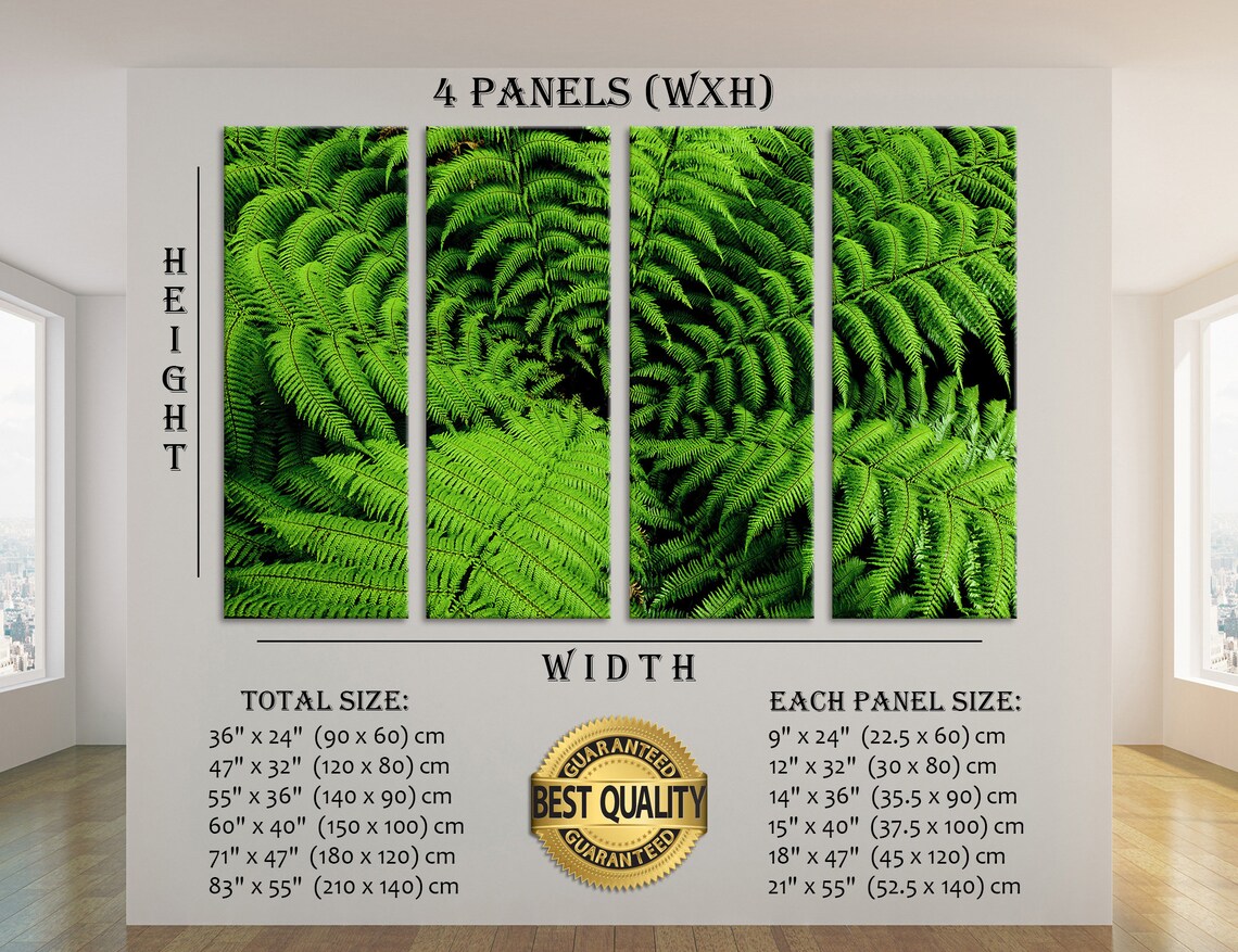 Fern Wall Art Fern Wall Decor Fern Canvas Fern Print Fern | Etsy