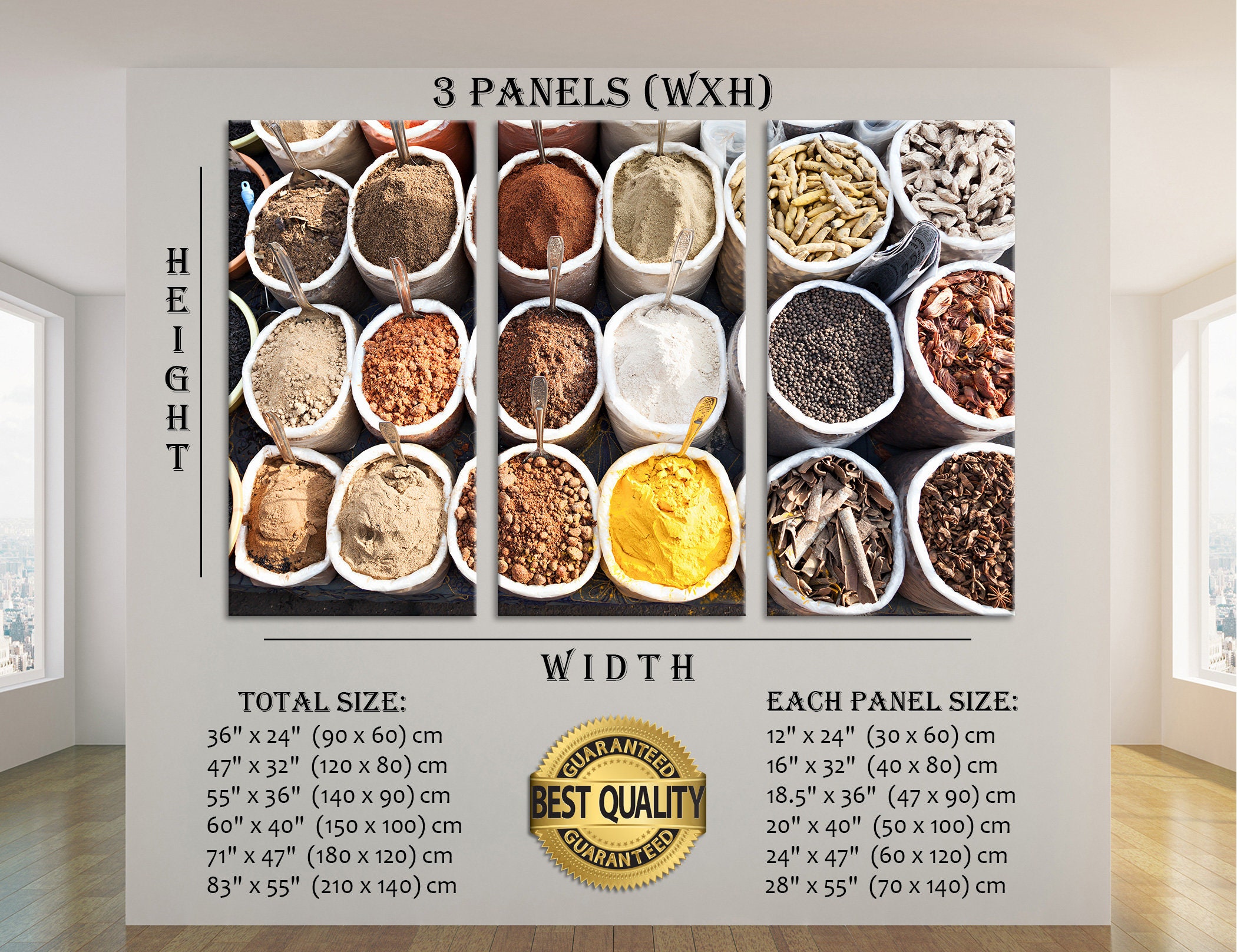 Colorful Spice Large Canvas Print Spice Wall Art Spice Canvas - Etsy