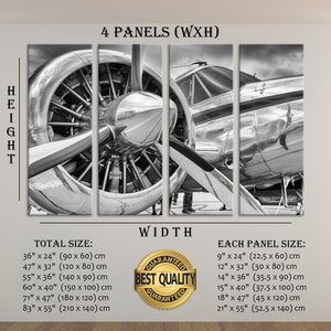 Airplane Closeup Aircraft Print Plane Engine Airplane Decor Engine ...