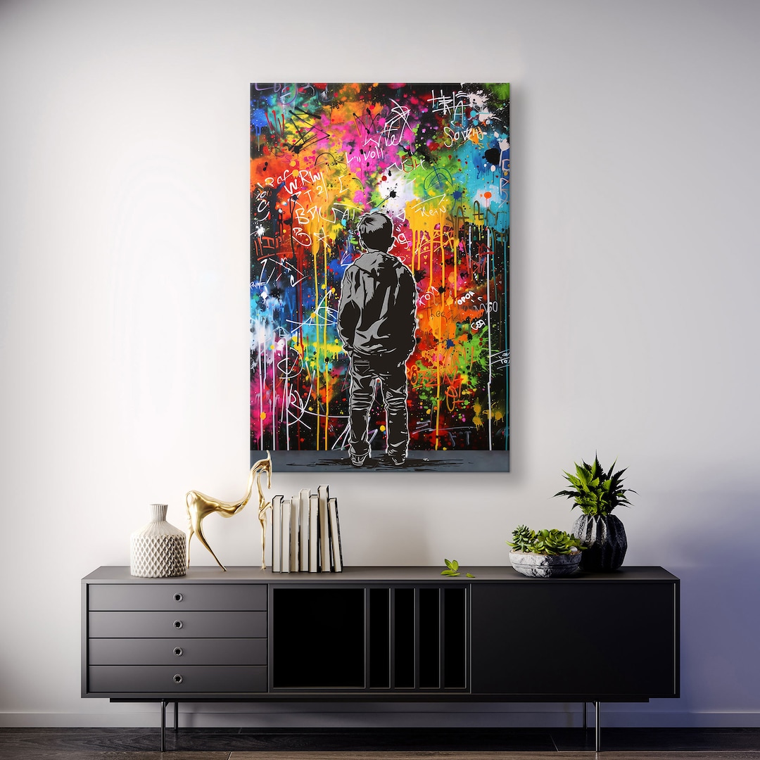 Street Art Prints Framed, Modern Pop Art Wall Art Large, Pop Culture ...