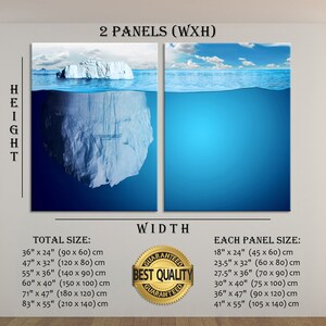 Iceberg Wall Art Iceberg Wall Decor Iceberg Canvas Iceberg Print ...
