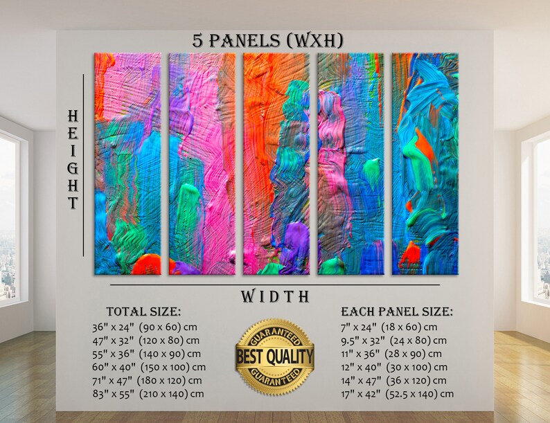 Colorful Wall Art Colorful Wall Decor Modern Wall Art Modern - Etsy