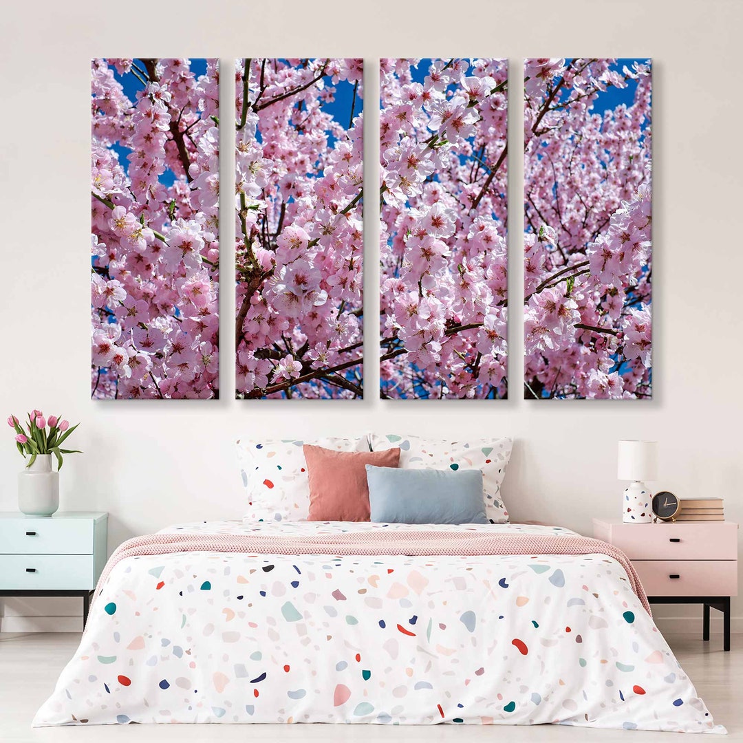 Sakura Wall Art - Large Canvas Print - Home Decor Sakura Poster ...