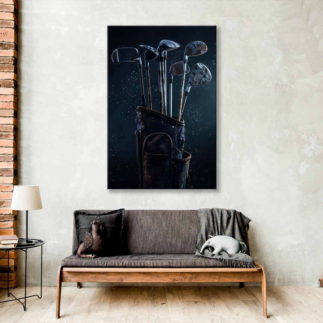 Golf Club Set Canvas Prints, Golf Club Decor, Gift for Golf Lovers - Etsy