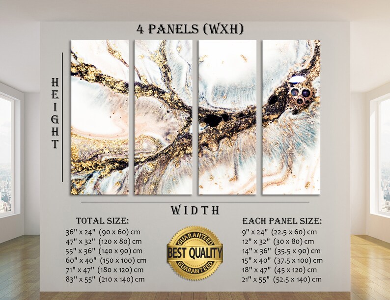 Abstract Gold Artwork - Etsy