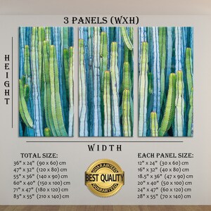 Cactus Large Canvas Print Cactus Wall Art Original Wall Art Print ...