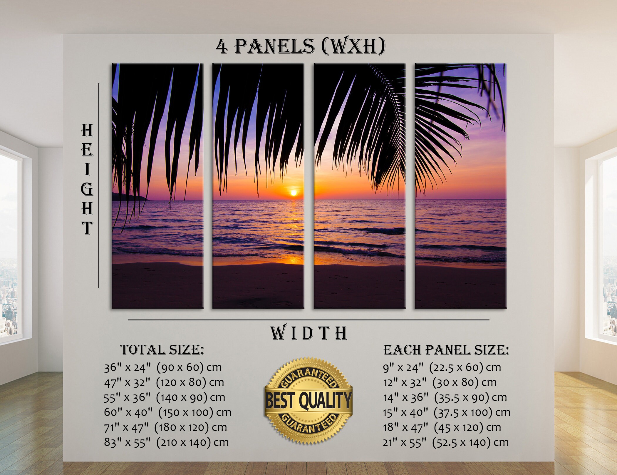 Sunset Canvas Art Sunset Extra Large Sunset Large Wall Art - Etsy