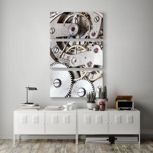 Intricate Mechanical Mechanism Wall Decor: Makro Shot of Clockwork ...