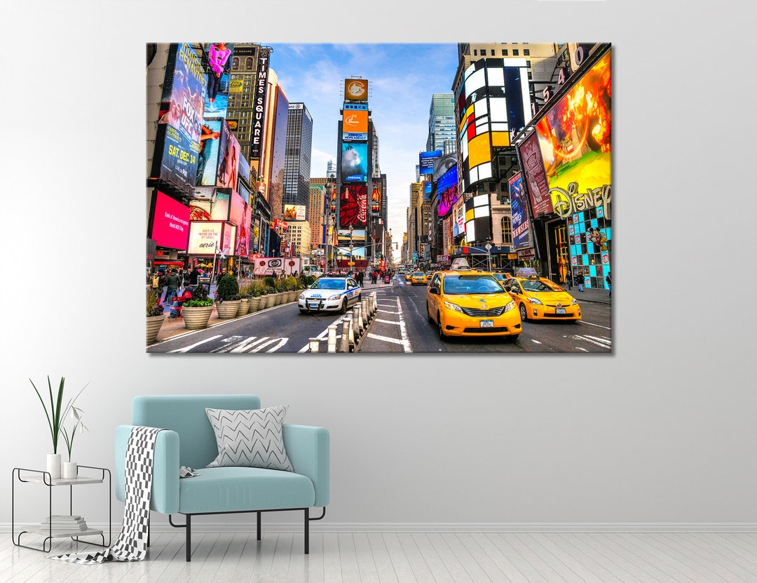 NYC Manhattan Times Square Canvas Times Square Print Times Square ...