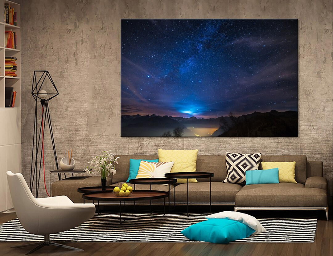 Starry Sky Canvas Starry Sky Print Starry Sky Poster Starry Sky Photo ...