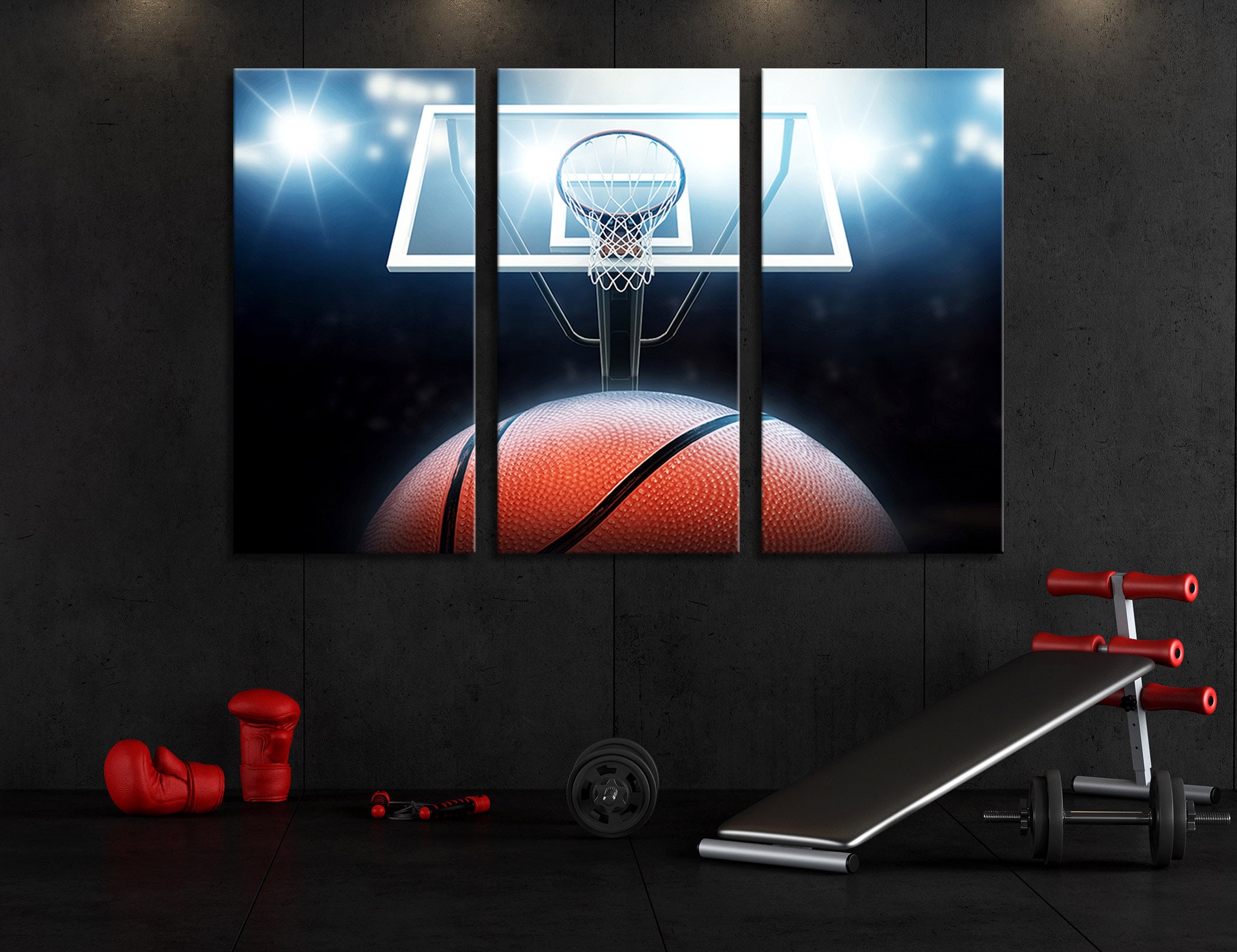 Basketball Wall Art Basketball Decor Basketball Canvas | Etsy