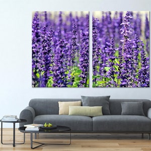 Lavender Wall Art Lavender Wall Decor Lavender Canvas Print Lavender ...