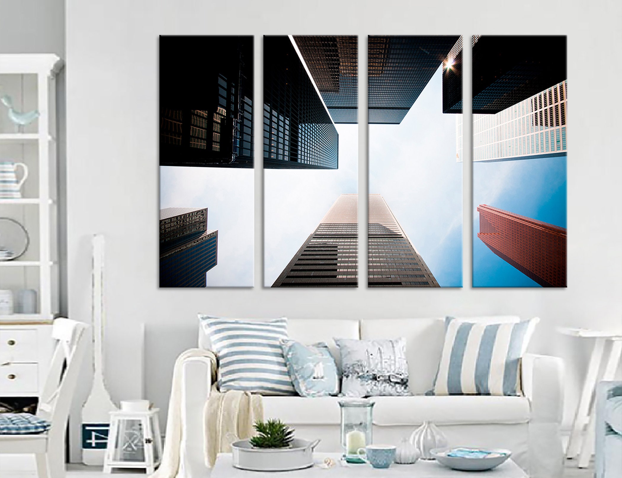 Skyscrapers Wall Art Skyscrapers Wall Decor Skyscrapers Canvas | Etsy