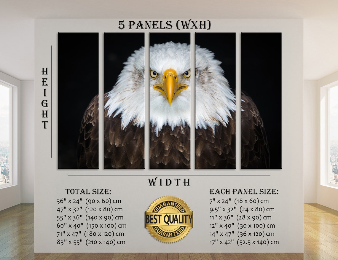 Bald Eagle Home Wall Decor Bald Eagle Wall Art Bald Eagle - Etsy