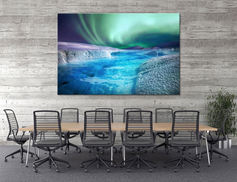 Aurora Borealis Wall Art Aurora Wall Decor Aurora Canvas Print - Etsy